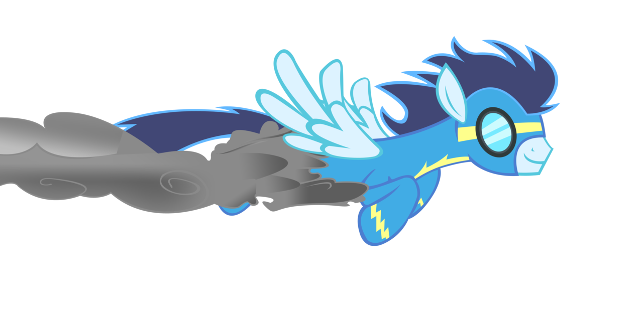 #445106 - safe, artist:au-spitfire, soarin', g4, flying, goggles, high ...