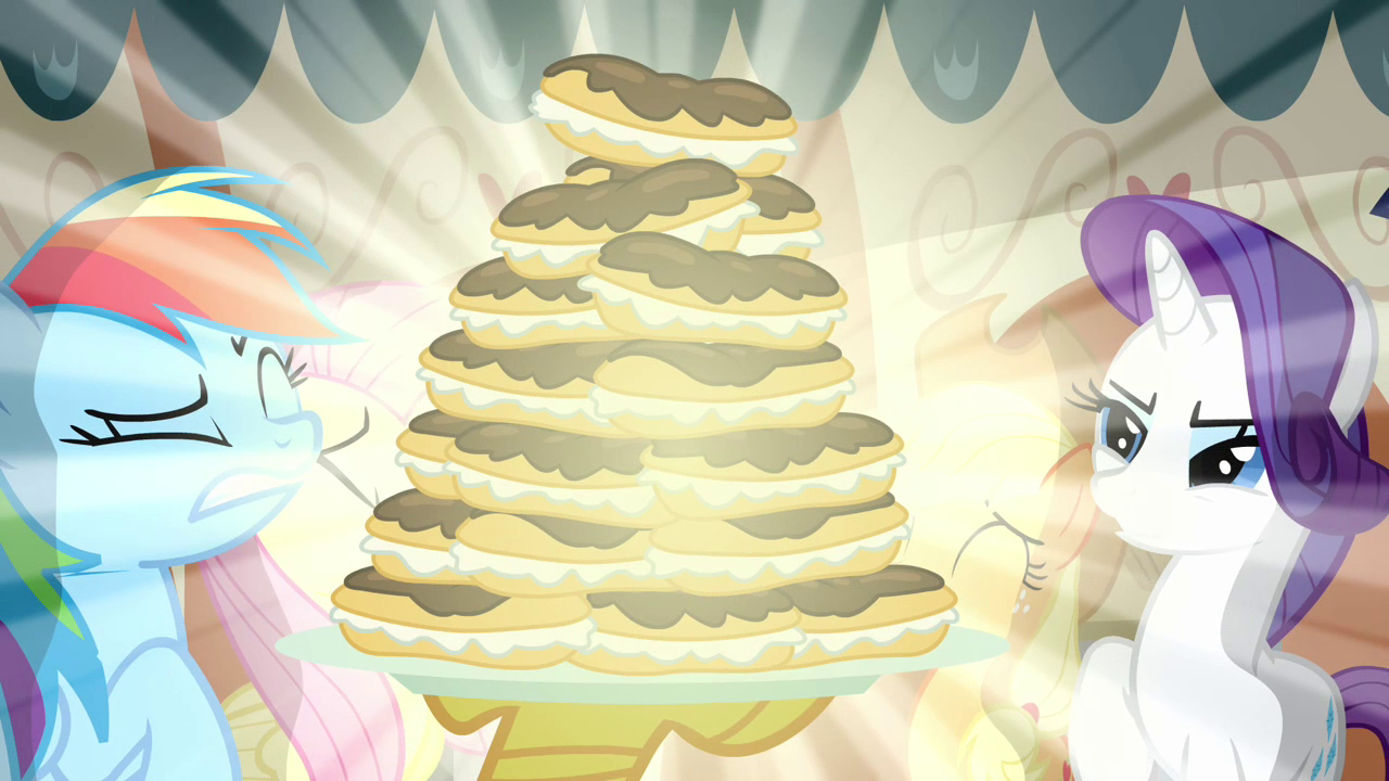 #468627 - safe, screencap, applejack, fluttershy, gustave le grande, rainbow dash, rarity ...