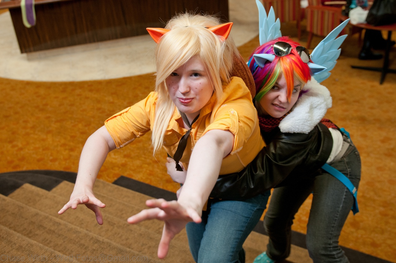 #469183 - safe, applejack, rainbow dash, human, cosplay, irl, irl human ...