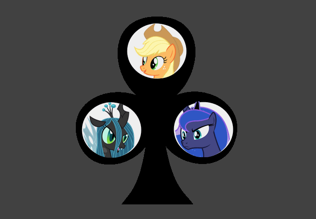 #473406 - safe, applejack, princess luna, queen chrysalis, g4, andy ...