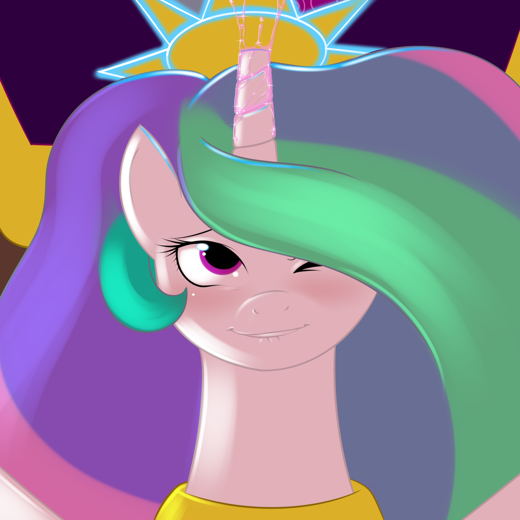 #474693 - suggestive, artist:kloudmutt, princess celestia, alicorn ...