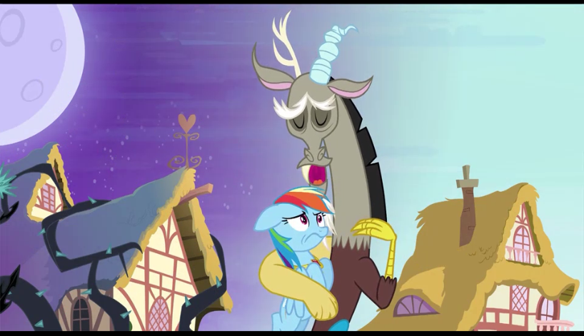 #479158 - safe, screencap, discord, rainbow dash, princess twilight ...