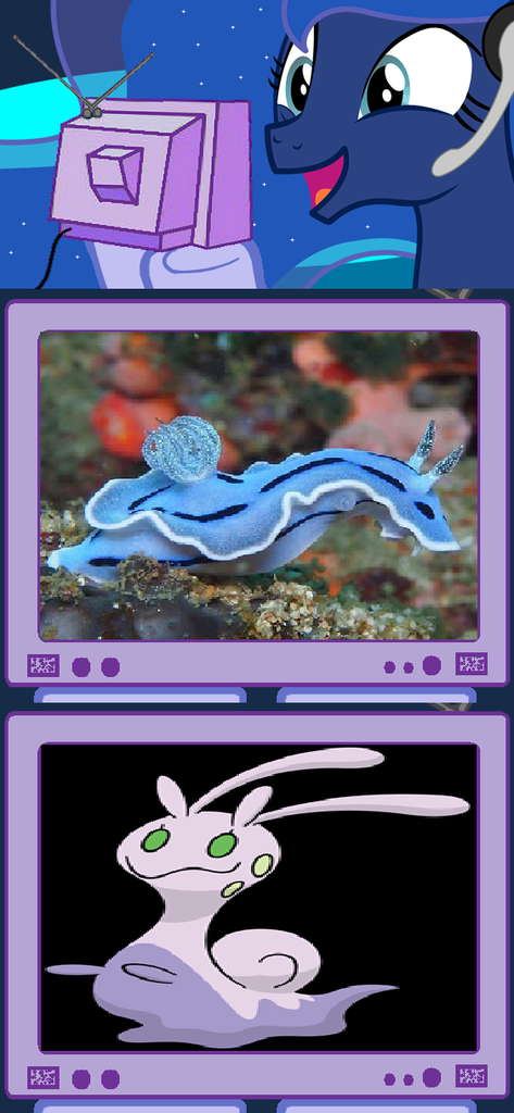 #485364 - safe, princess luna, sea slug, sliggoo, slug, g4, exploitable ...