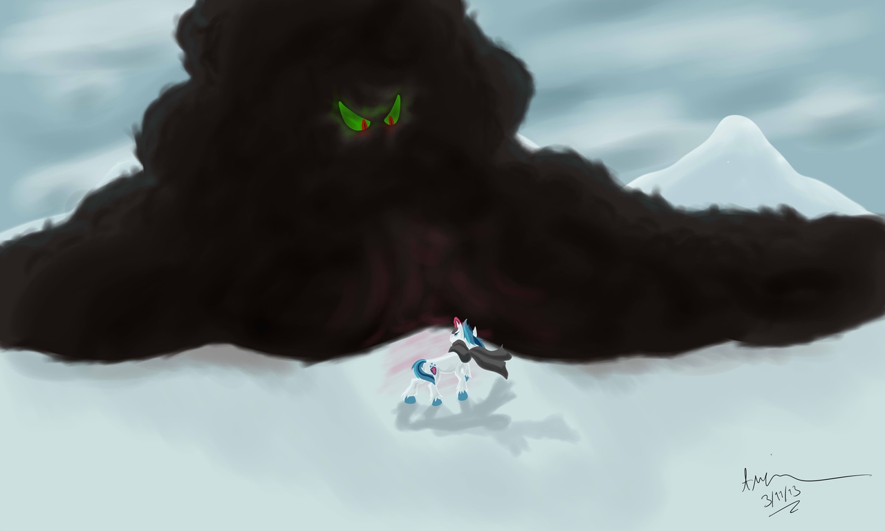 #464880 - safe, artist:theandymac, king sombra, shining armor, umbrum ...