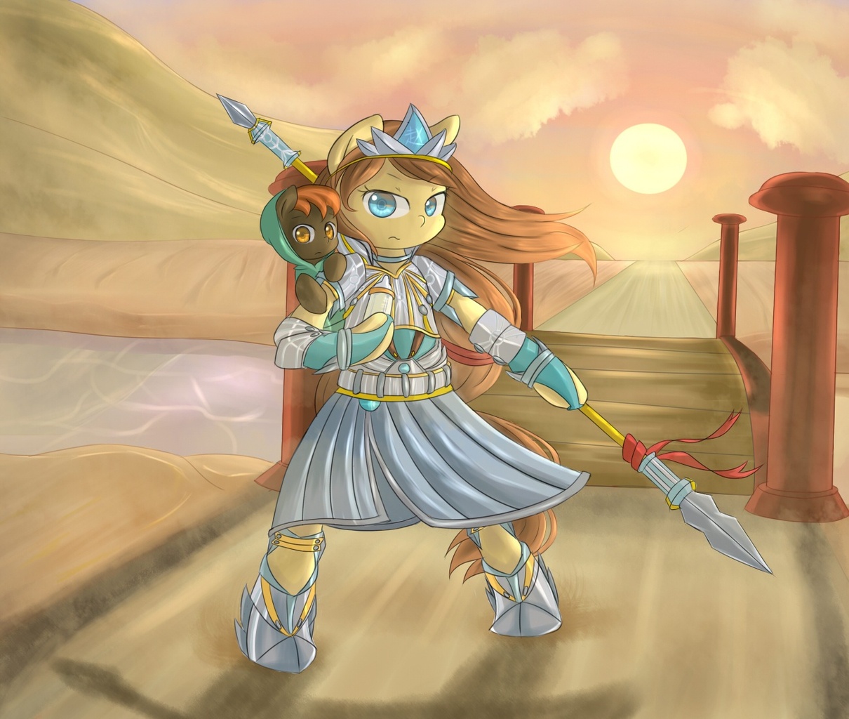 #486735 - safe, artist:luciferamon, button mash, oc, oc:cream heart ...