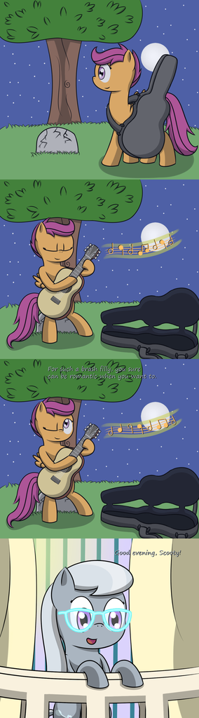 #487412 - safe, artist:pvryohei, scootaloo, silver spoon, g4, ask ...