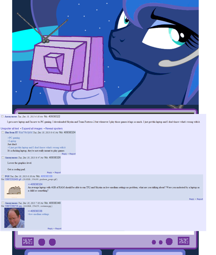 #494592 - safe, princess luna, gamer luna, g4, exploitable meme, meme ...