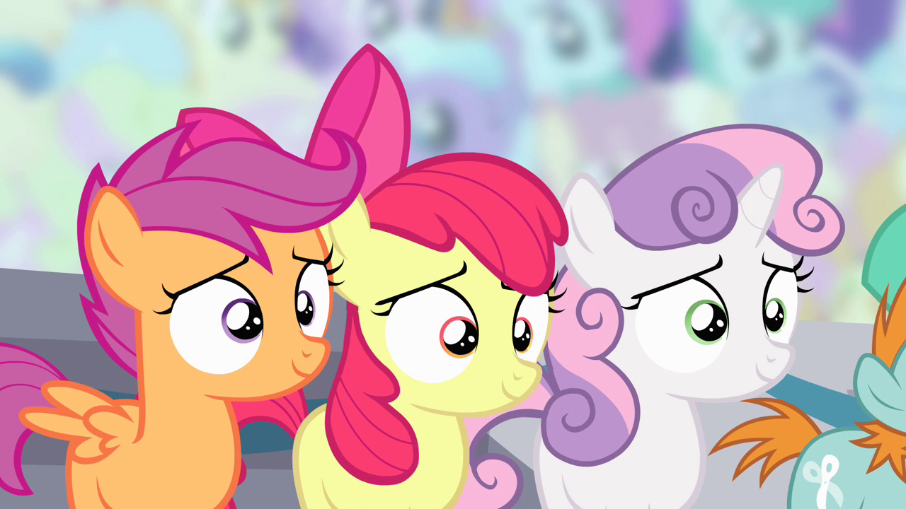 #499037 - safe, screencap, apple bloom, scootaloo, snips, spring melody ...