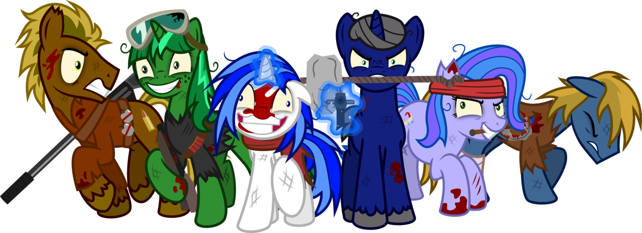 #500686 - grimdark, artist:brisineo, oc, oc only, fallout equestria ...