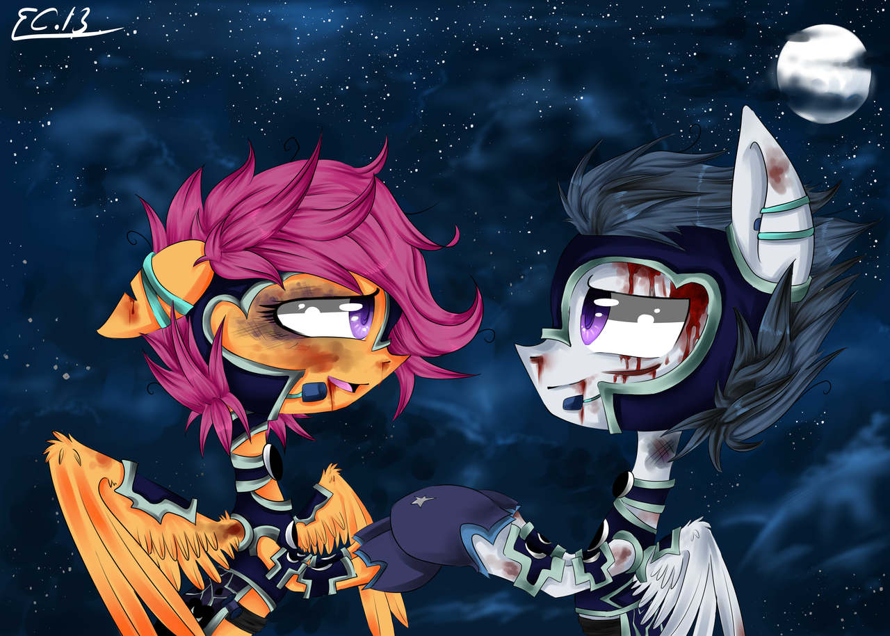#488161 - semi-grimdark, artist:scootaloocuteness, rumble, scootaloo ...