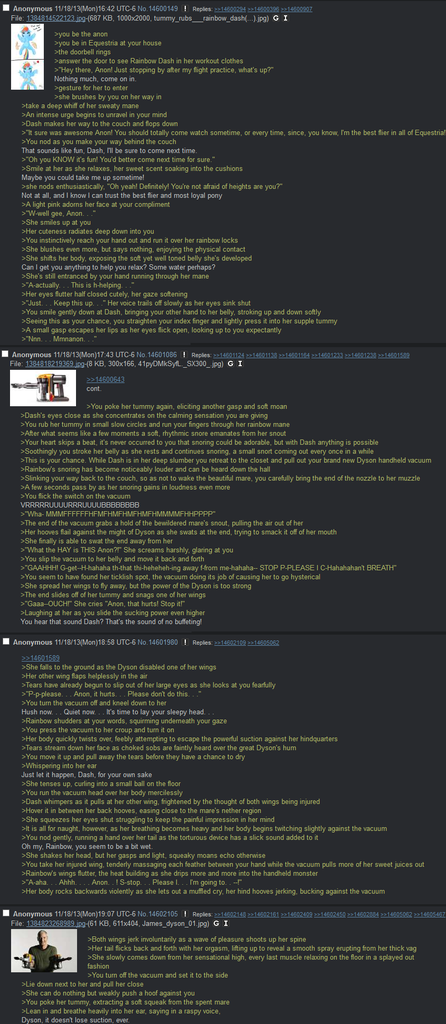 #501563 - explicit, grimdark, rainbow dash, oc, oc:anon, /mlp/, 4chan ...