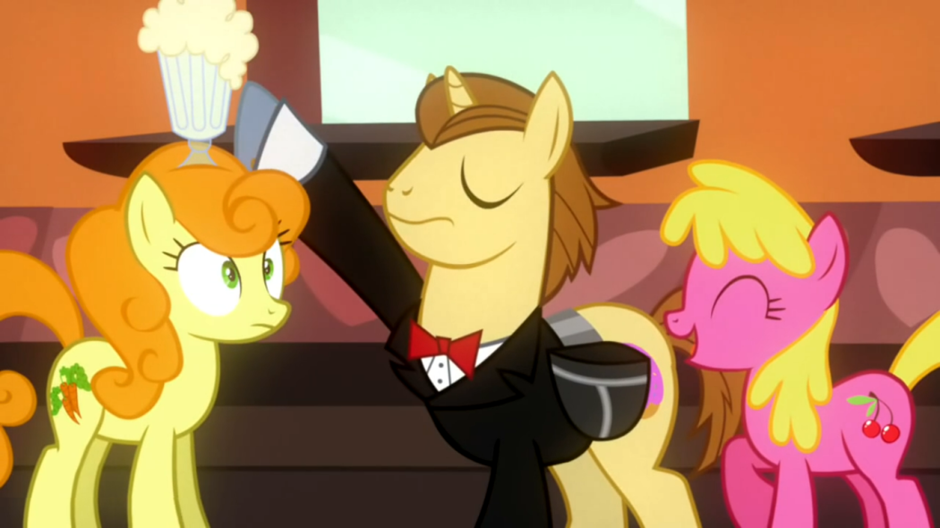 #506023 - safe, screencap, carrot top, cherry berry, con mane, donut ...