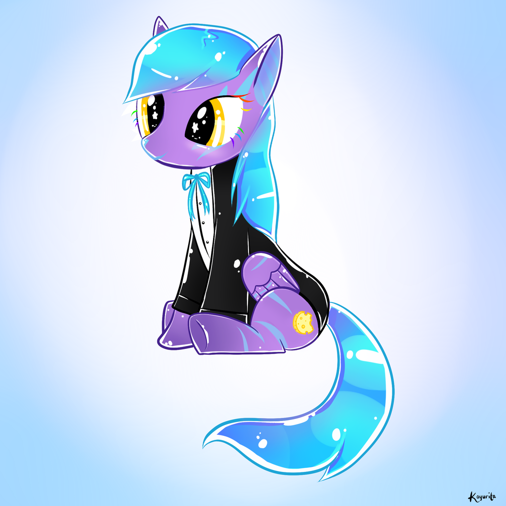 #506703 - safe, artist:kayurita, oc, oc only, oc:ishizko, clothes, cute, solo, tuxedo - Derpibooru