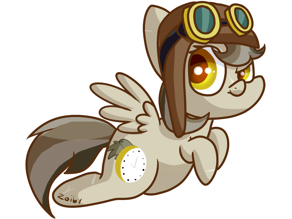 #488836 - safe, artist:zoiby, oc, oc only, oc:time flies, goggles, helmet, solo - Derpibooru