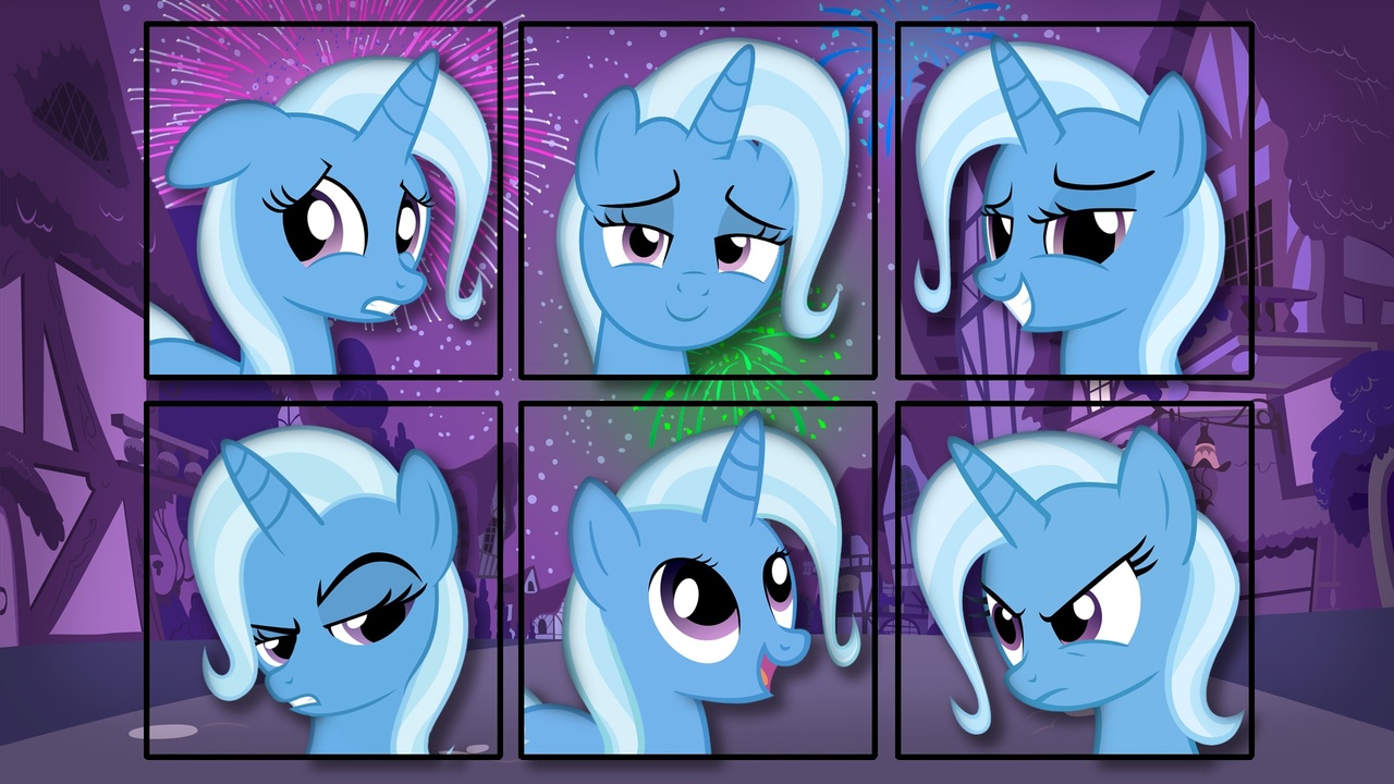 #490092 - safe, artist:nathanthemighty, trixie, g4, angry, bedroom eyes ...