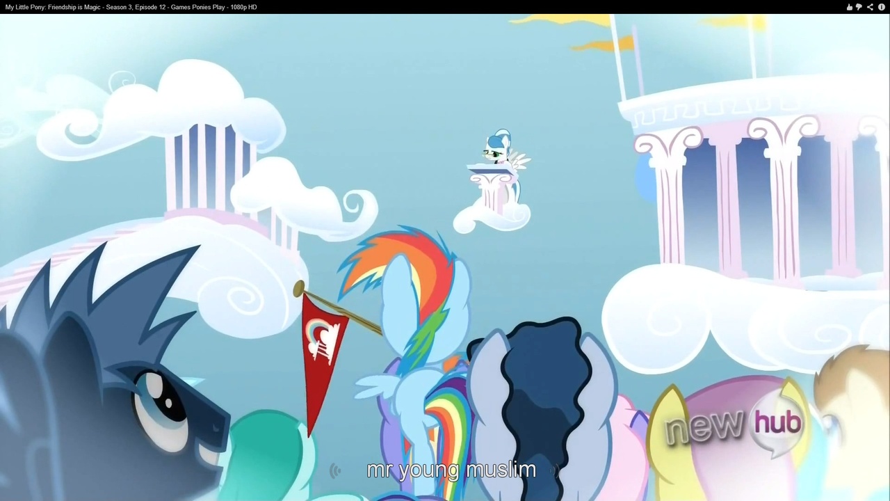 #239488 - safe, screencap, crescent pony, laurette, mane moon, parasol ...