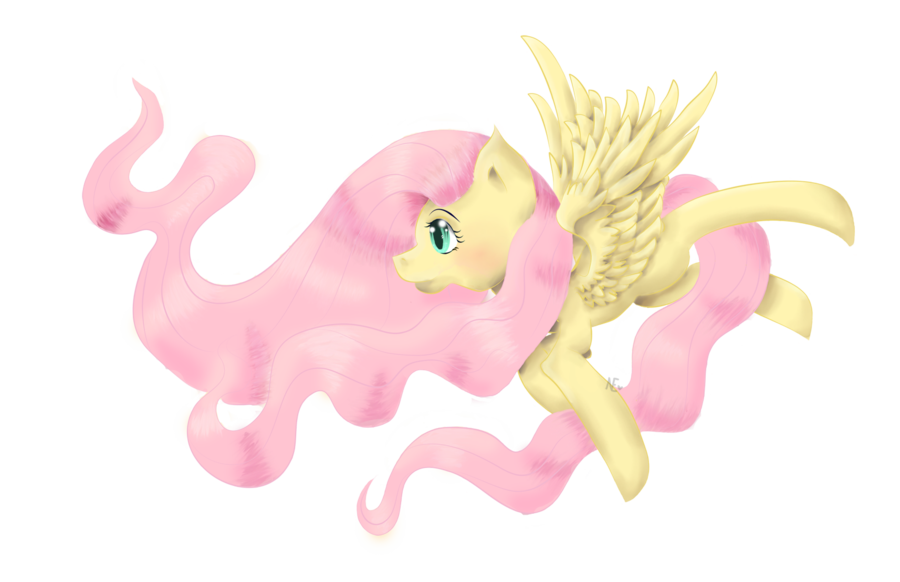 #242871 - safe, artist:avelineh, fluttershy, pony, female, solo ...