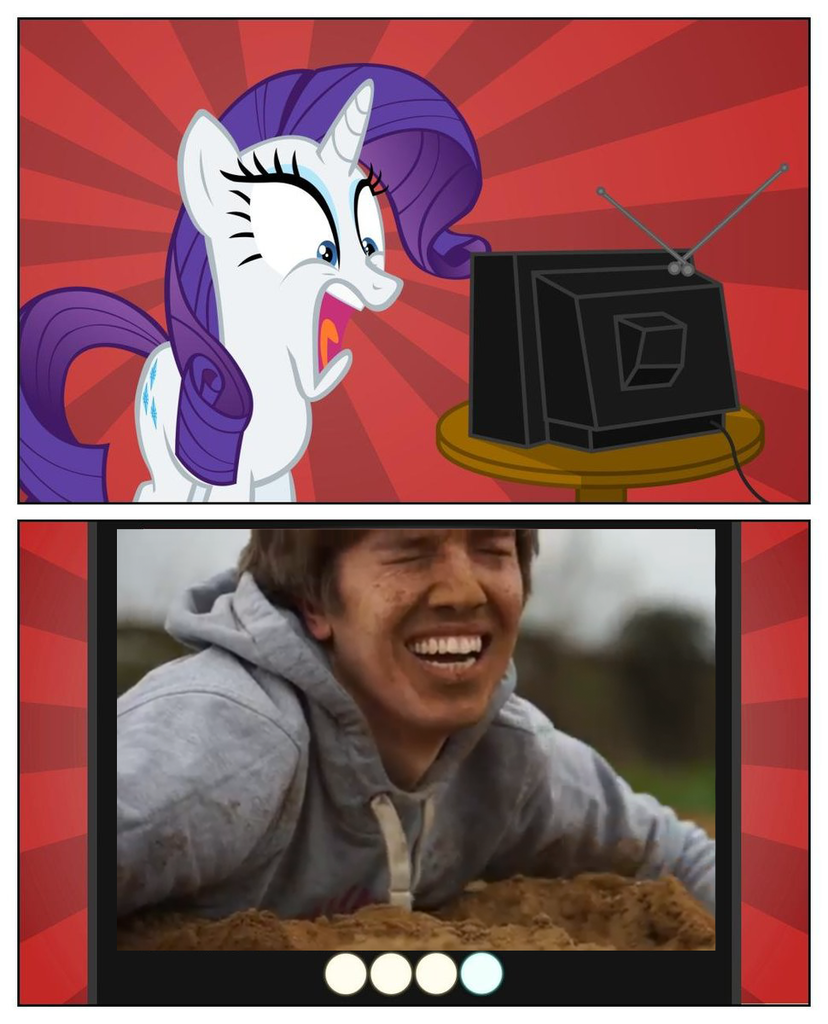 #244677 - safe, rarity, human, chris trott, dirt, exploitable meme, hat ...