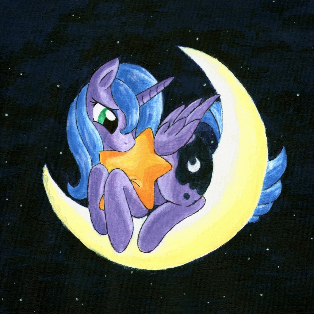 #245238 - safe, artist:jedieldaniel, princess luna, pony, crescent moon ...