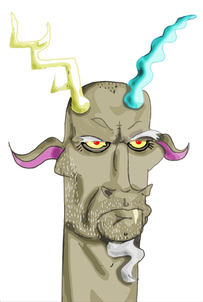 #247012 - safe, discord, g4, creepy, humanized - Derpibooru