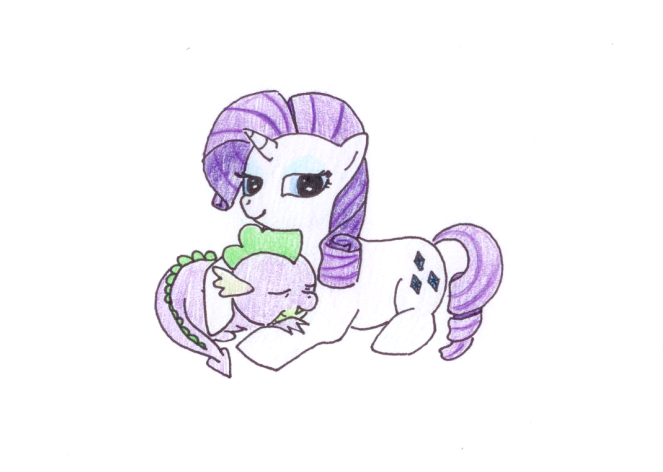 #247305 - safe, rarity, spike, g4, female, male, ship:sparity, shipping ...