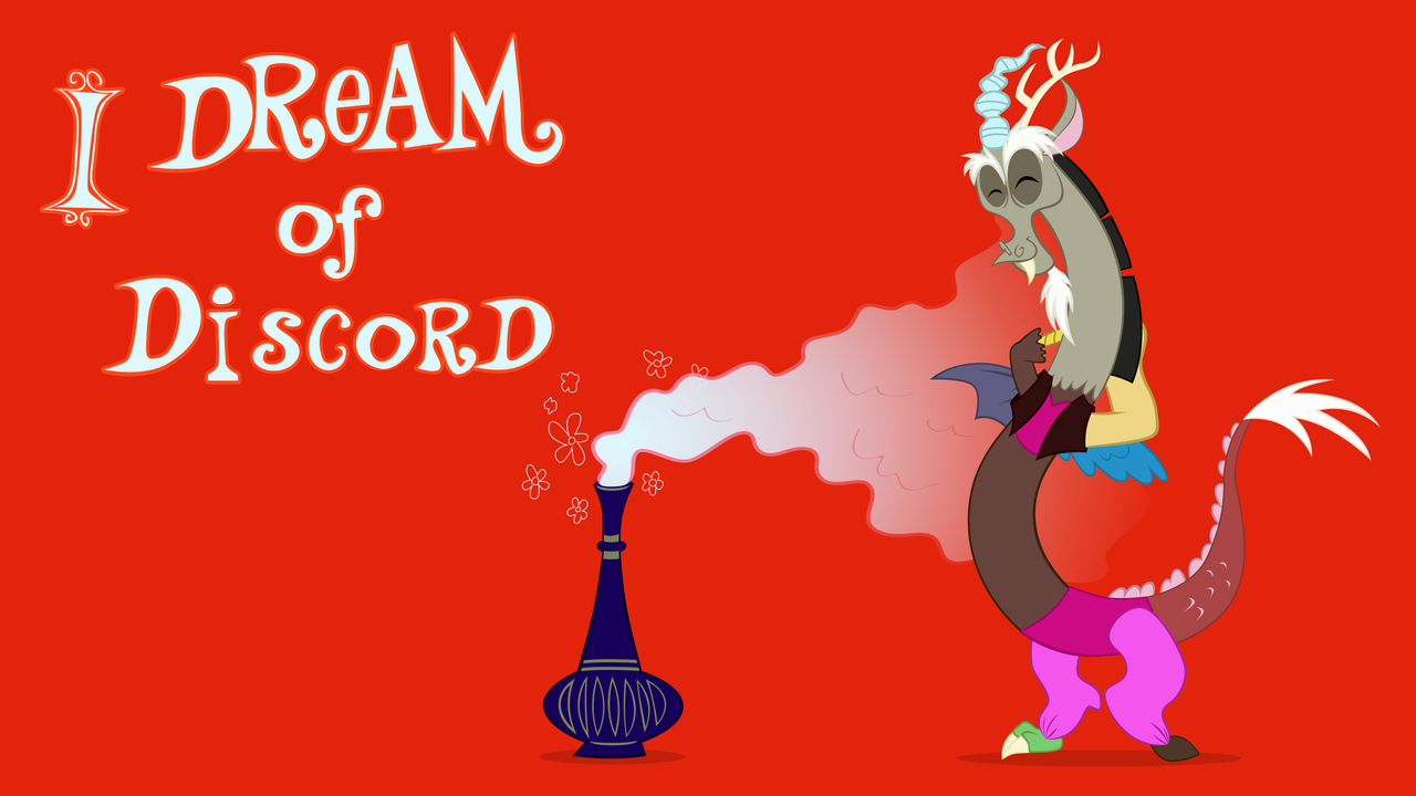 #250198 - safe, artist:stinkehund, discord, genie, g4, crossover, genie discord, i dream of ...