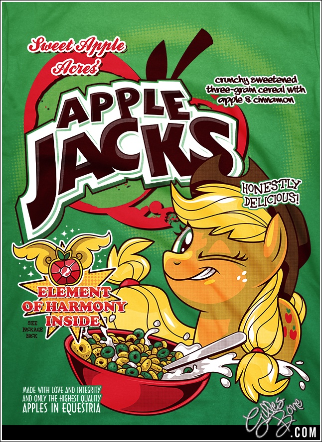 #250327 - safe, artist:gbillustrations, applejack, g4, advertisement ...