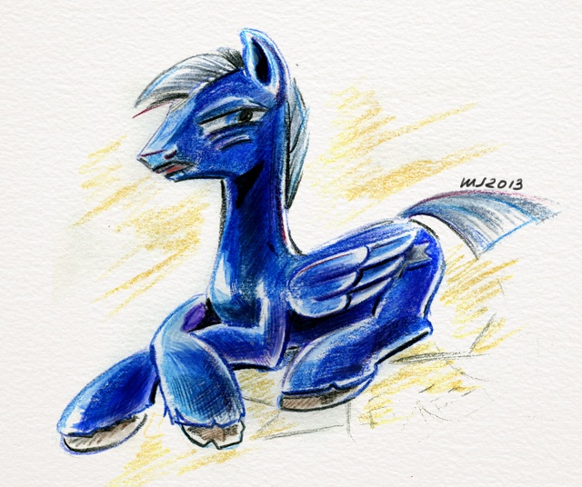 #254010 - safe, artist:maytee, pony, car, cars (pixar), doc hudson ...