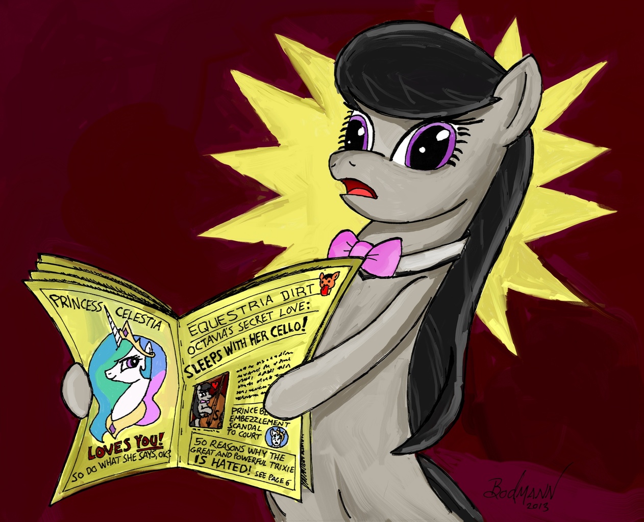 #255329 - safe, artist:berlioz-ii, octavia melody, princess celestia ...