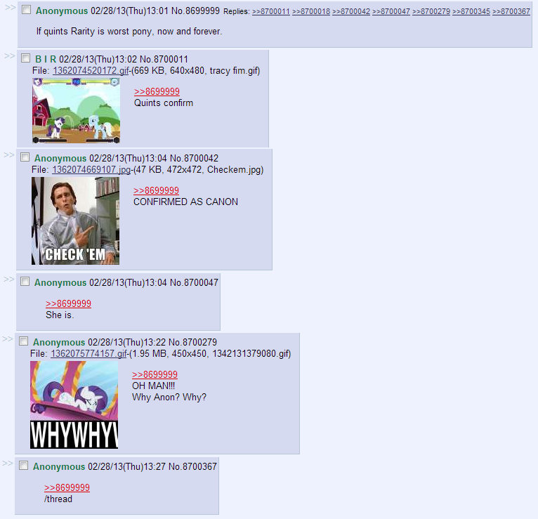 #258097 - safe, /mlp/, 4chan, 4chan get, 4chan screencap, thread ...
