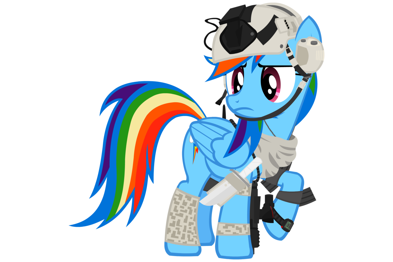 #233598 - safe, artist:zvn, rainbow dash, g4, clothes, gun, simple ...