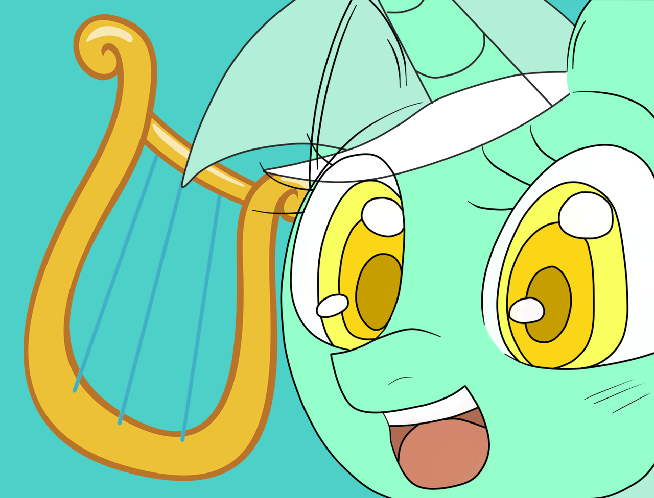 #235566 - safe, artist:zamusmjolnir, lyra heartstrings, pony, close-up ...