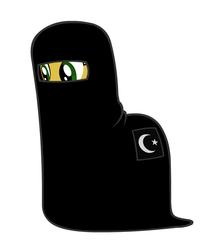 #235948 - safe, oc, oc only, pony, covered, female, hijab, islam, mare ...