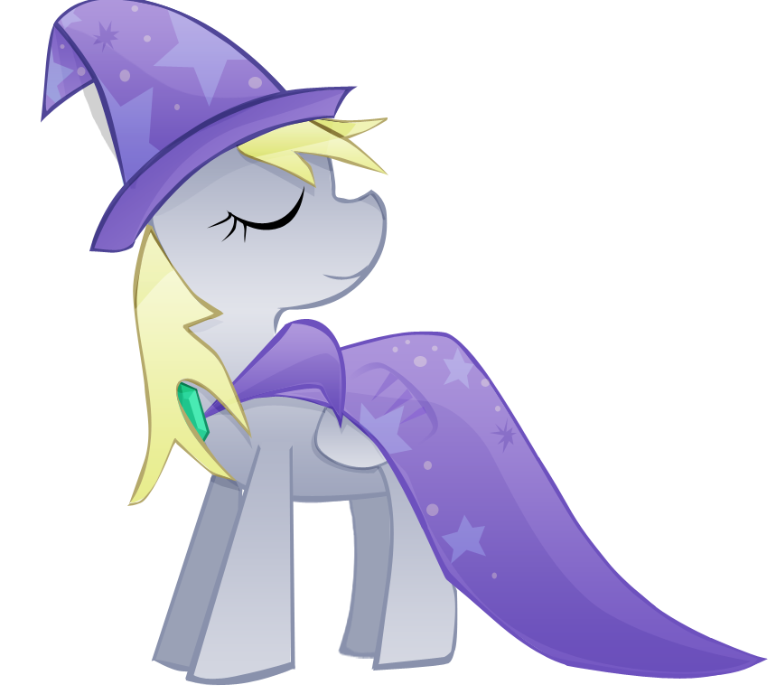 #258465 - safe, artist:hamcha, derpy hooves, pegasus, pony, g4, cloak ...