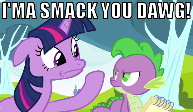 #268240 - safe, spike, twilight sparkle, g4, image macro, italian ...