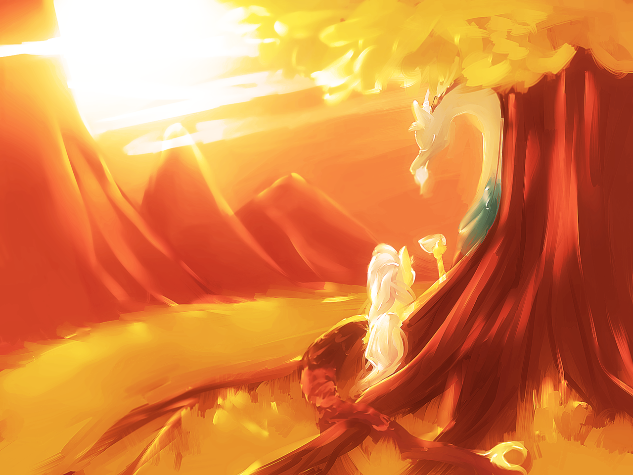 #269612 - safe, artist:fusanyan, discord, fluttershy, g4, cup, female ...