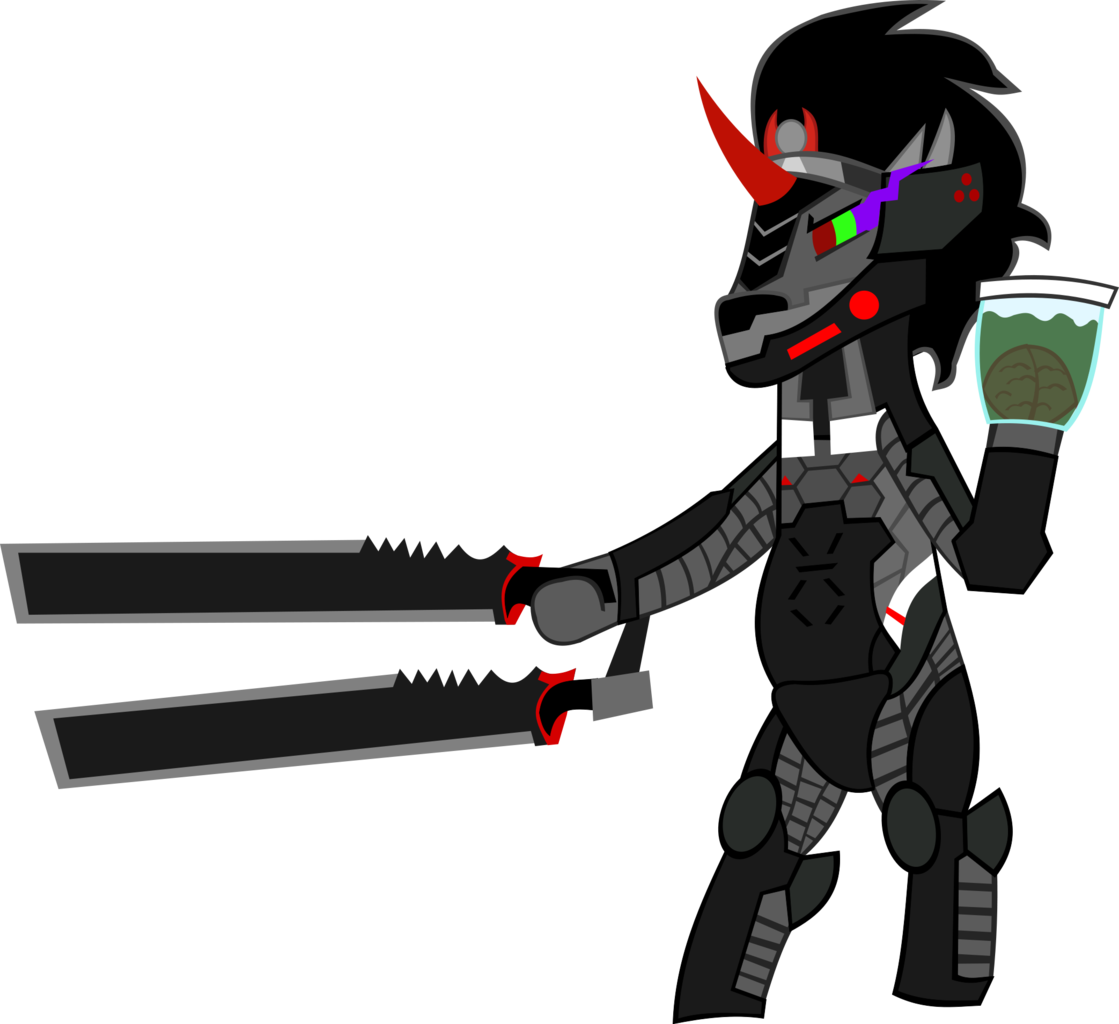 #270880 - safe, artist:jewelsfriend, king sombra, cyborg, pony, g4 ...