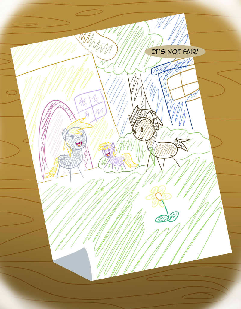 #271220 - safe, artist:edowaado, derpy hooves, dinky hooves, doctor ...