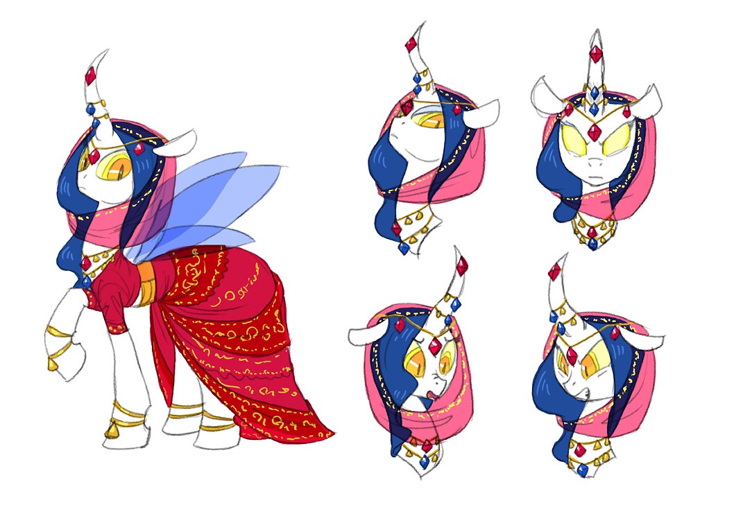 #273331 - safe, artist:carnifex, oc, oc only, oc:shahbanu, changeling, changeling queen ...