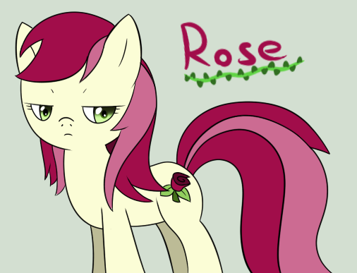 #259526 - safe, artist:pokumii, roseluck, pony, female, solo - Derpibooru