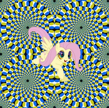 #274891 - safe, fluttershy, g4, drugs, female, optical illusion ...