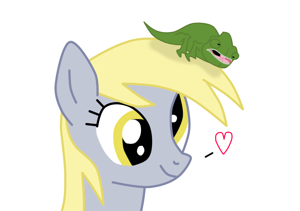 #277792 - safe, artist:filipinoninja95, derpy hooves, chameleon ...