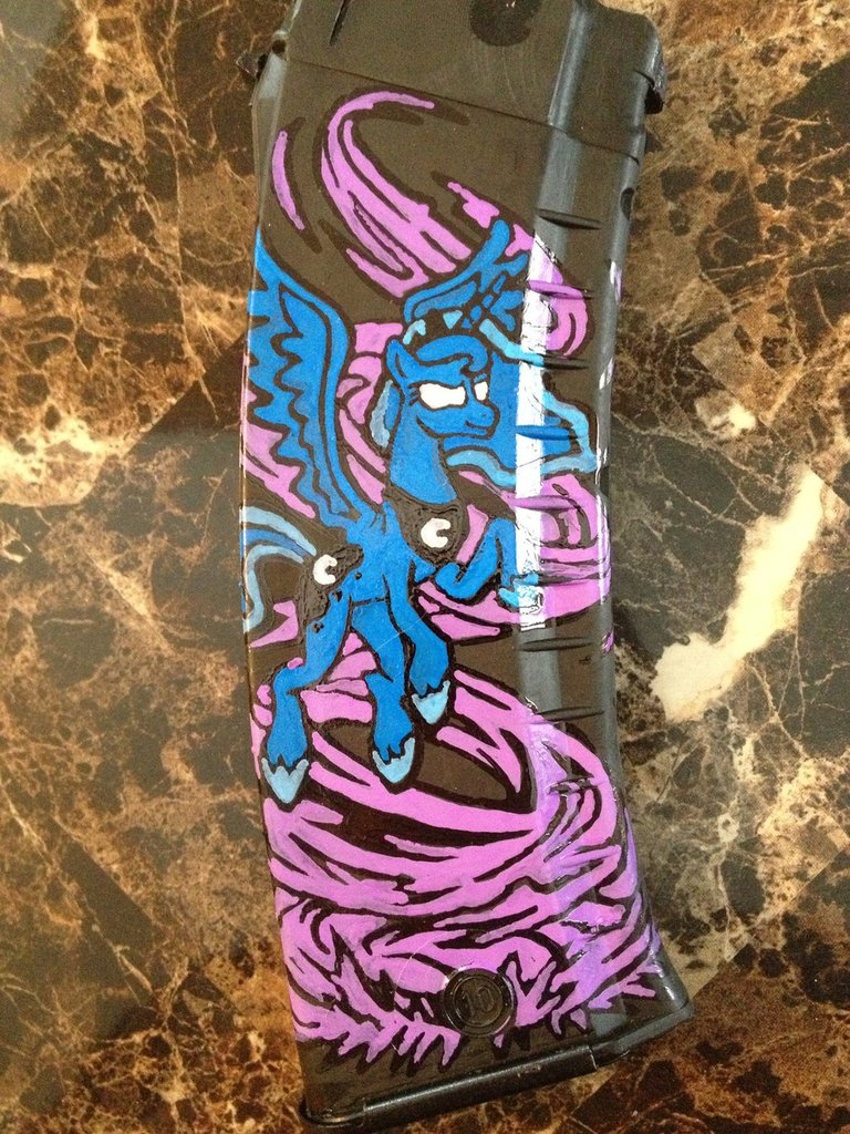 #277809 - safe, princess luna, g4, customized toy, gun, gun magazine ...