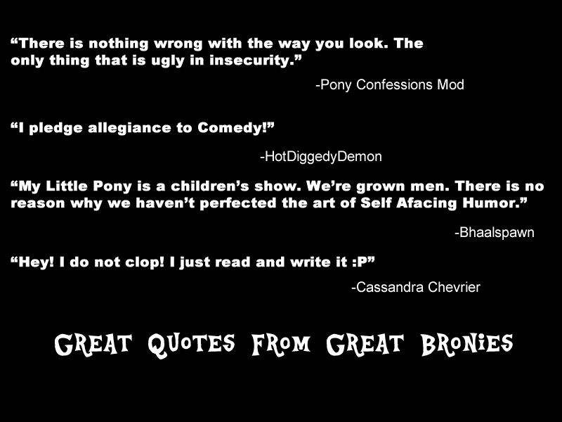 #282014 - safe, anti-clop, barely pony related, brony, meta, quotes ...