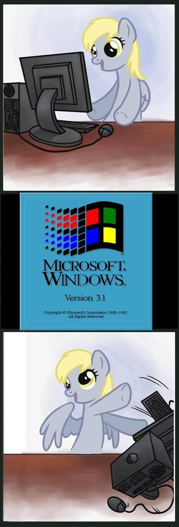 #282523 - safe, derpy hooves, pegasus, pony, computer, female, mare ...