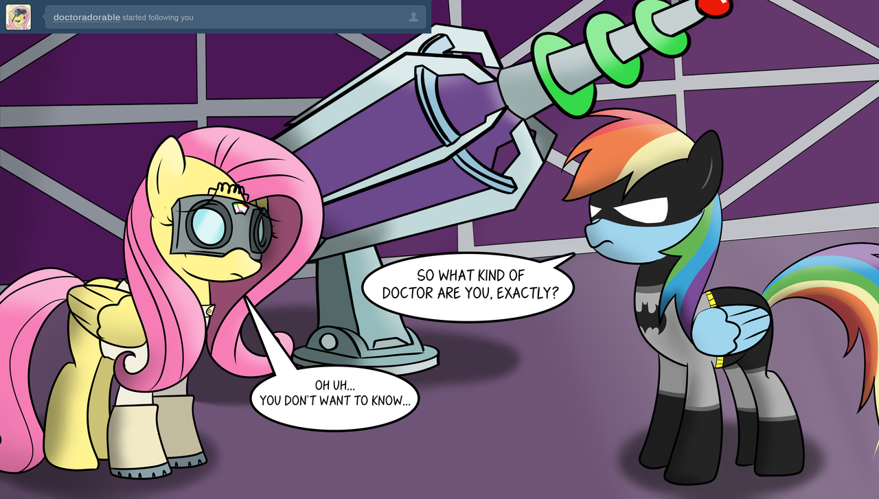 #261011 - safe, fluttershy, rainbow dash, pegasus, pony, g4, batman, batmare, crossover, dr ...
