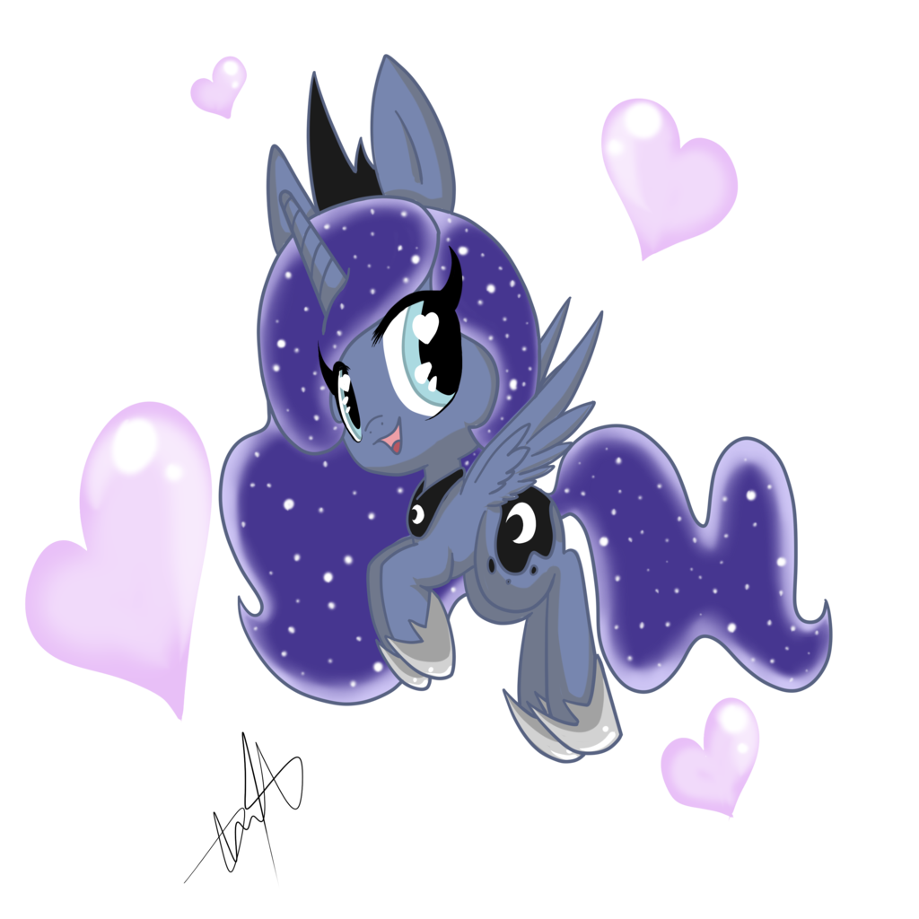 #261208 - safe, artist:anamarina22, princess luna, pony, g4, chibi ...