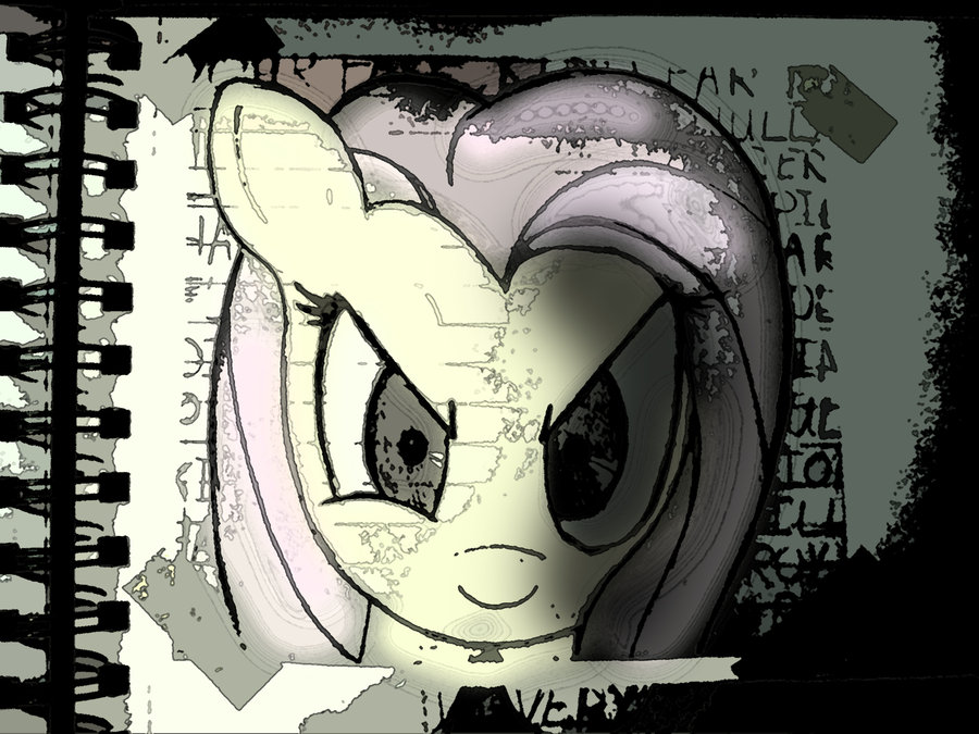 #261358 - safe, artist:dainbowrash, fluttershy, g4, insanity, insanity ...