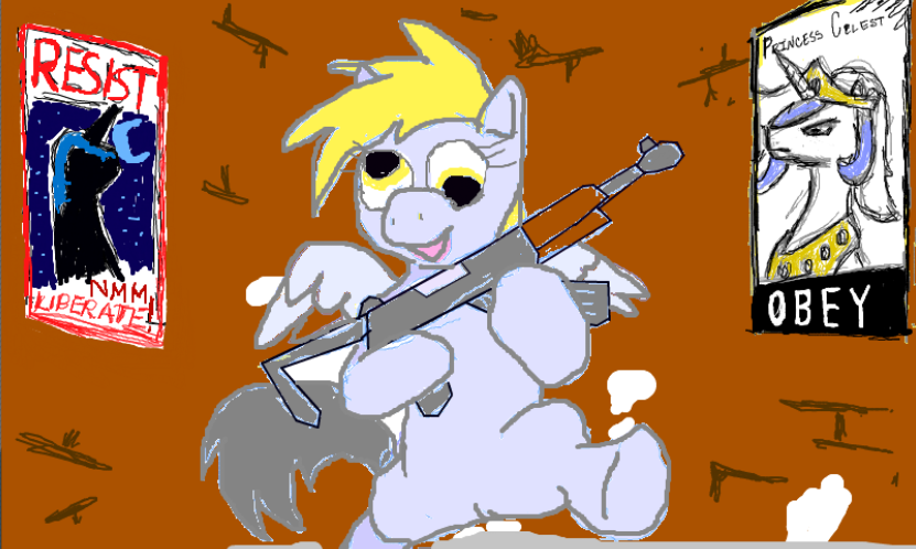 #261615 - artist needed, safe, derpy hooves, pegasus, pony, g4, bipedal ...