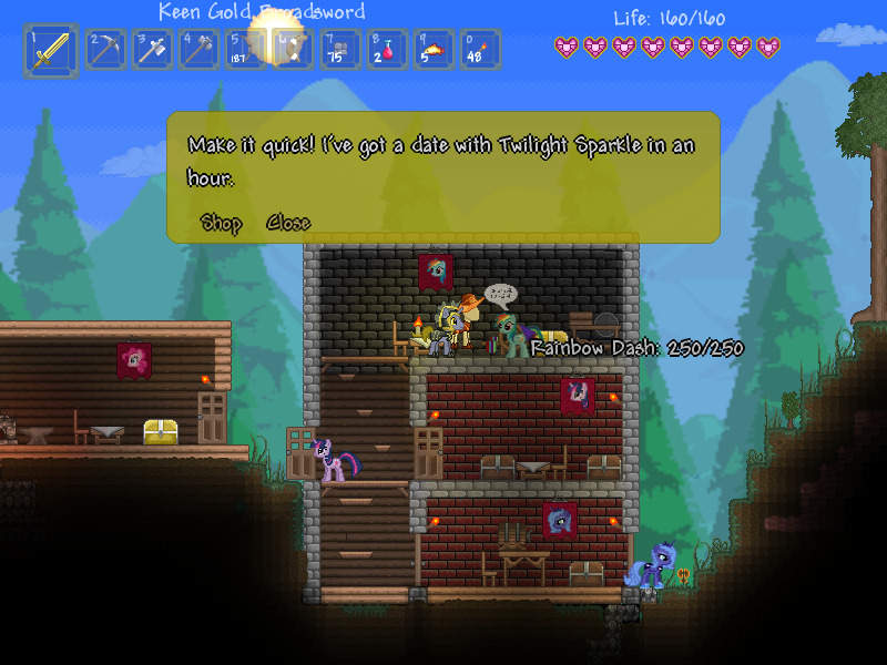 #266062 - safe, princess luna, rainbow dash, female, game mod, game ...